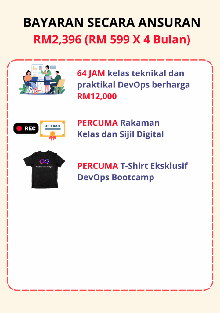 Pendaftaran DevOps Bootcamp - Bayaran Ansuran - Infratify